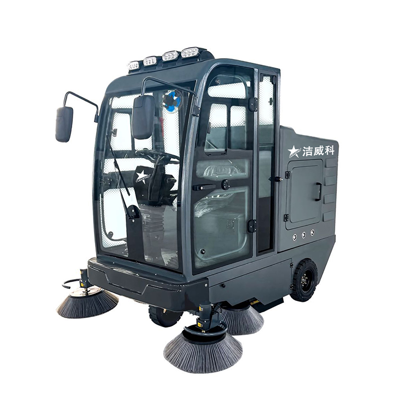 Auto Electric Vacuum Full Closed Type Ride-on Road Sweeper_Wellbe ...